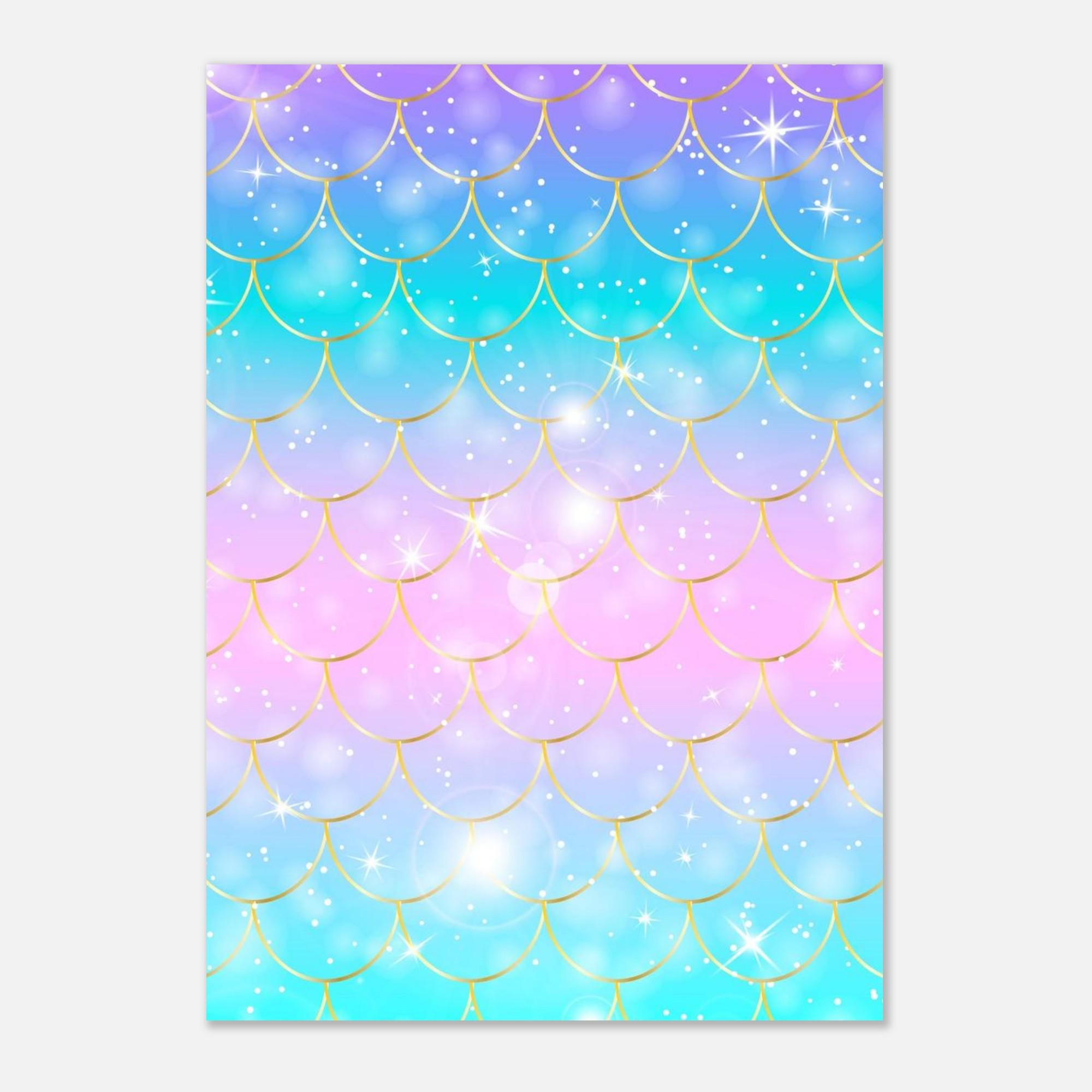 Mermaid Scales Fish Tank Poster: Shimmering Girls Room Decor - Etsy