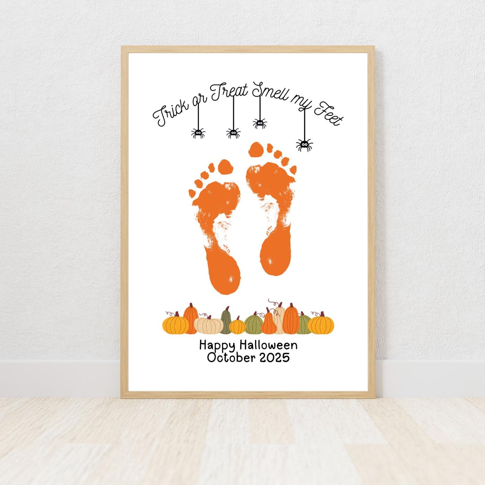 Halloween Footprint Keepsake | Printable Kids Craft | Halloween Kids ...