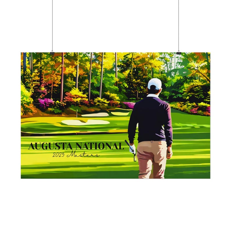 Augusta National Golf 2025 Masters Poster, Golfer Wall Art, Sports ...