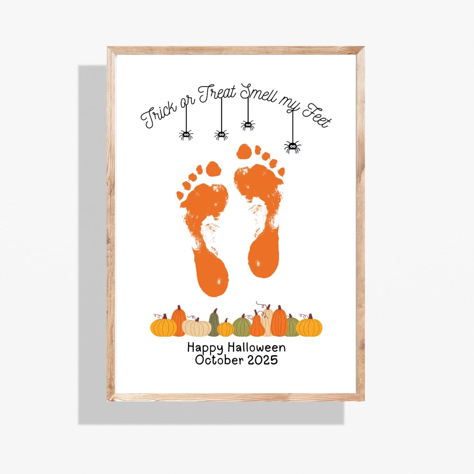 Halloween Footprint Keepsake | Printable Kids Craft | Halloween Kids ...