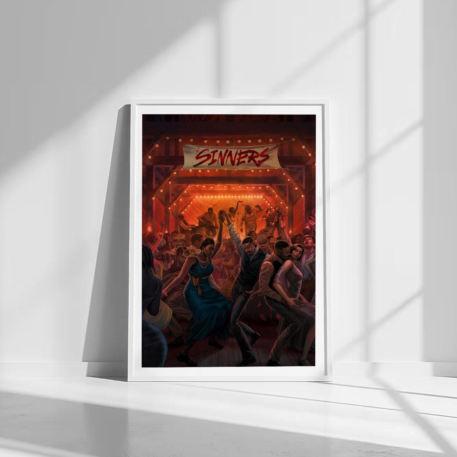 Sinners Surreal Montage Movie Poster, I Lied to You Musical Cartoon ...