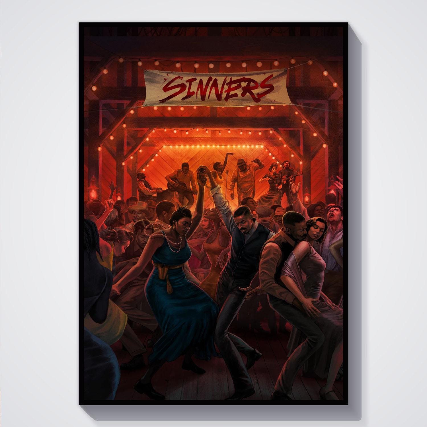 Sinners Surreal Montage Movie Poster, I Lied to You Musical Cartoon ...
