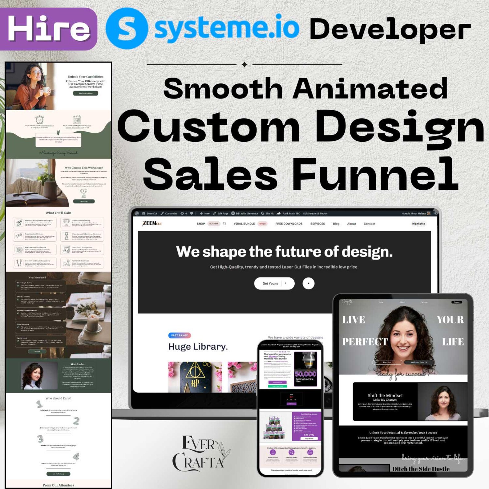 Systeme.io Custom Design Funnel Website Template, Systeme Io Template ...