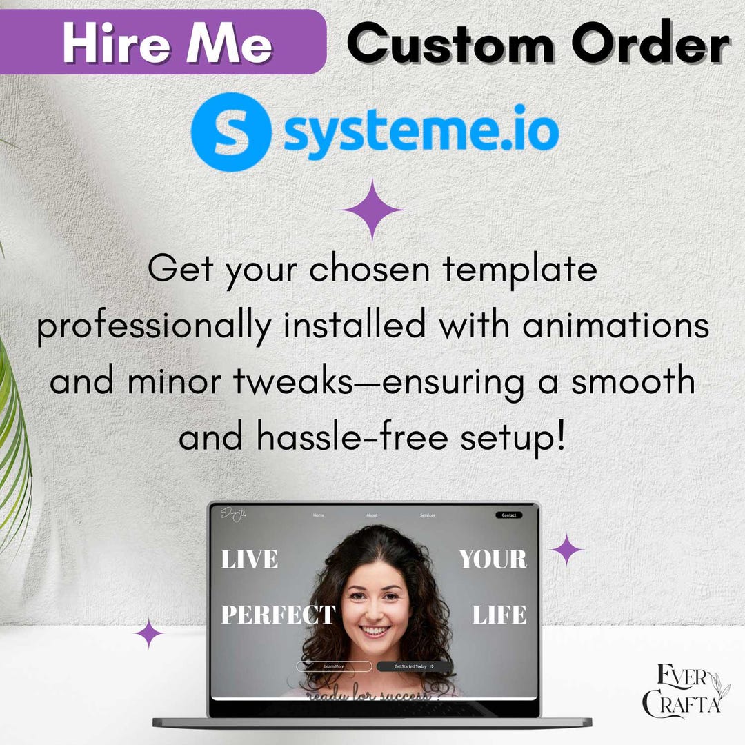 Systeme.io Custom Order Digital Products Funnel Website Template ...