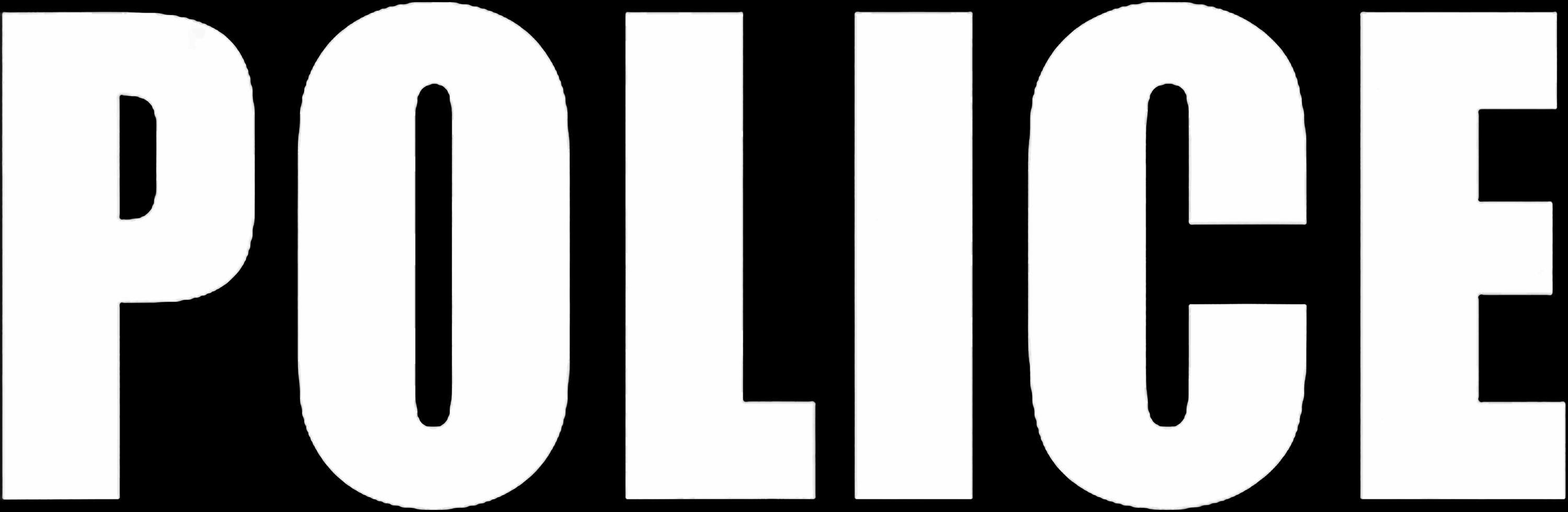 File PNG Police Text Digital Design | Bold Law Enforcement Typography ...