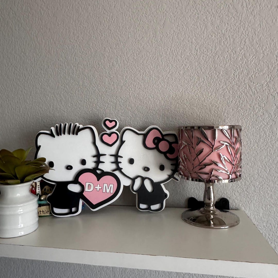 Custom Hello Kitty Couples Signs - Etsy
