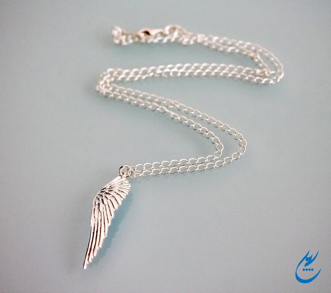 Sterling Silver Angel Wing Necklace-lucifer Angel Wings - Etsy