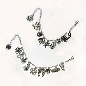 Lucifer Inspired Piano Charm Bracelet-deckerstar Silver Bracelet-symbol ...