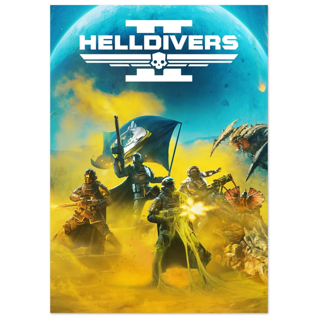 Helldivers 2 Gaming Poster - Gloss Finish - Perfect for Fandom Display ...