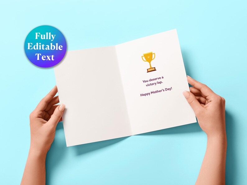 Running Greeting Card | Extra Mile Card | Mother's Day Runner Card ...