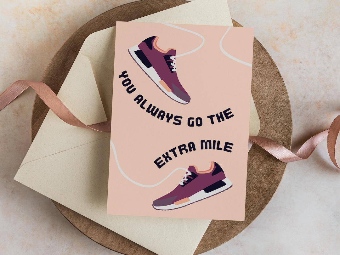 Running Greeting Card | Extra Mile Card | Mother's Day Runner Card ...