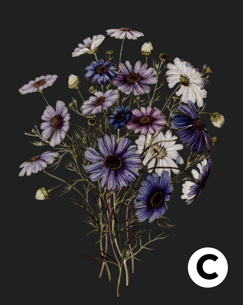 Custom Floral Quote Print Cursive Script Text - Etsy