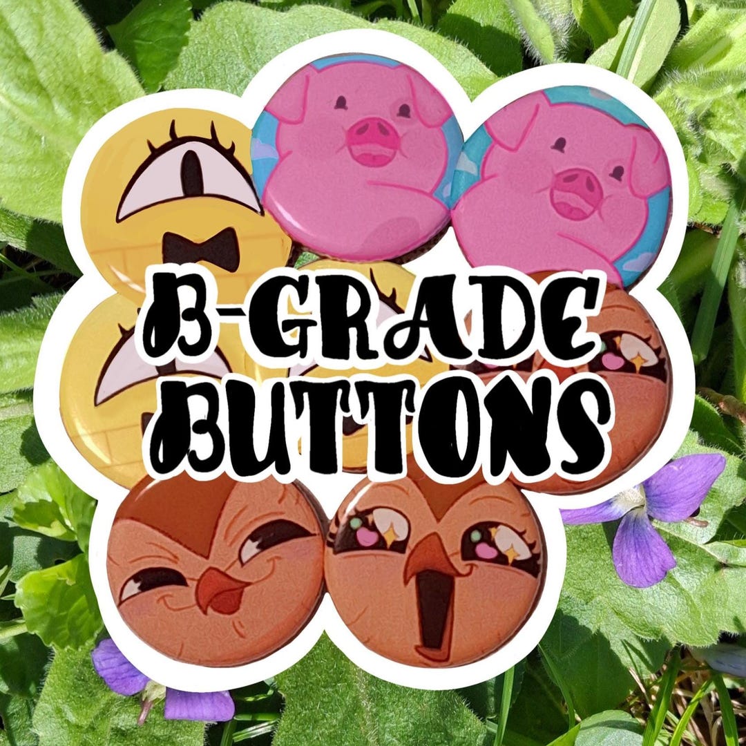 Bill Cipher Hooty Waddles Gravity Falls the Owl House 1.25' Buttons ...