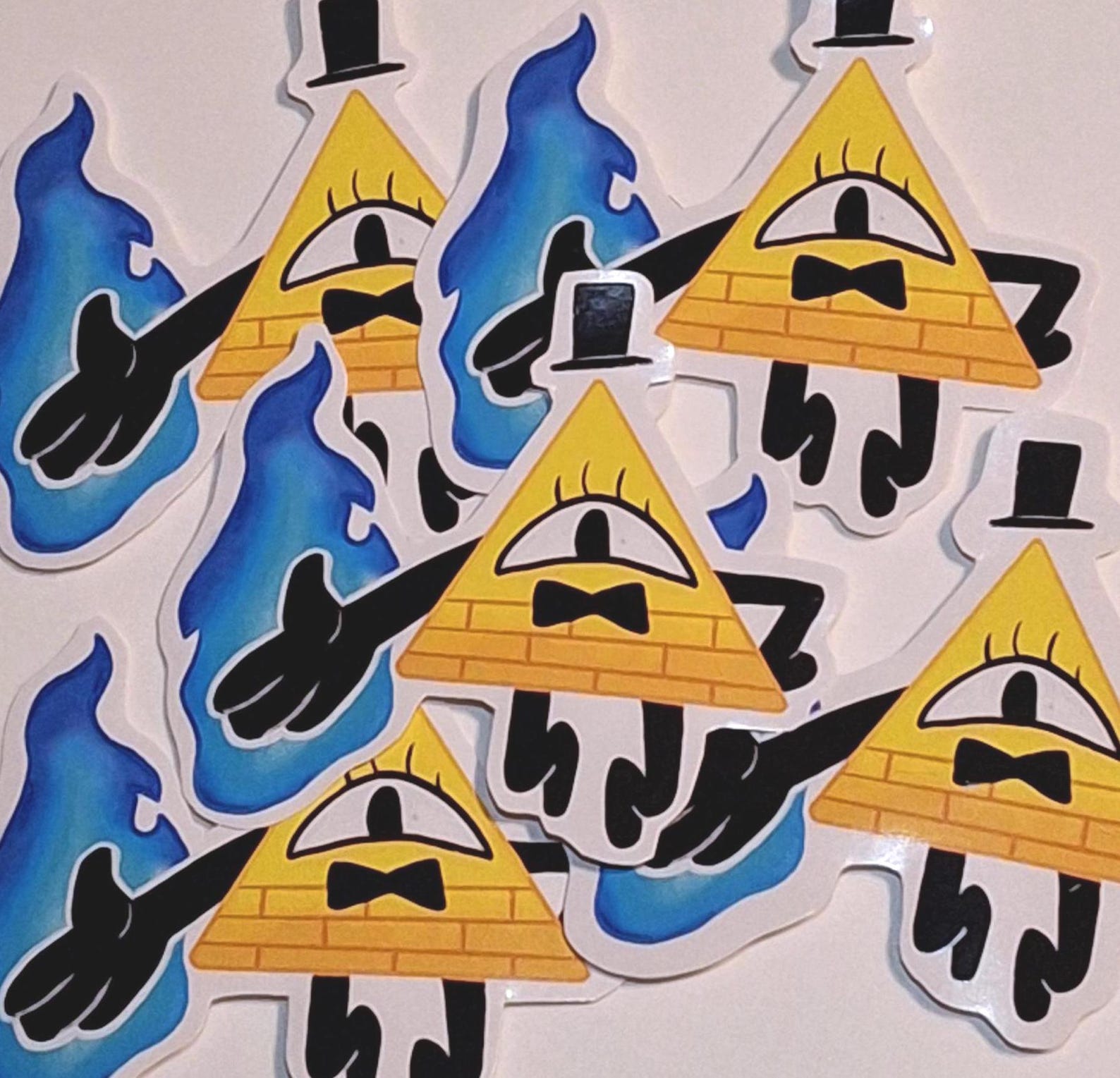 Holographic Bill Cipher 2.5' Sticker Glossy Gravity Falls | Mystery ...