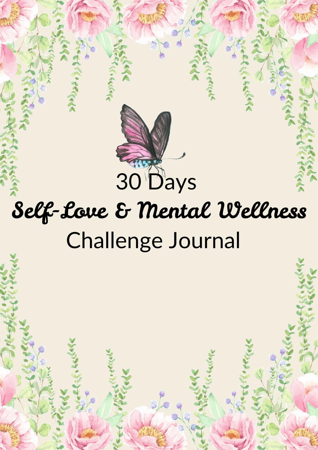 30 Days Self Love Challenge Journal - Etsy