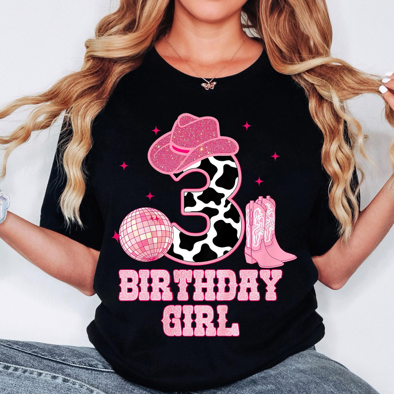 Western Cowgirl Cowboy PNG, Cowgirl Birthday Girl Png, 3rd Birthday - Etsy