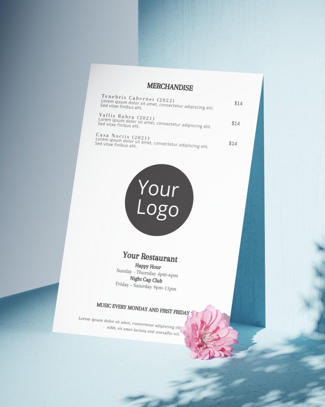 Luxury Cocktail Menu Booklet | A5 Canva Template | Editable Printable ...