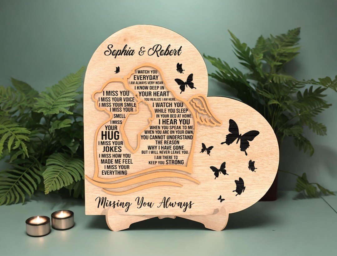 Personalized Memorial Sign SVG, Missing You Always Svg, Butterfly ...