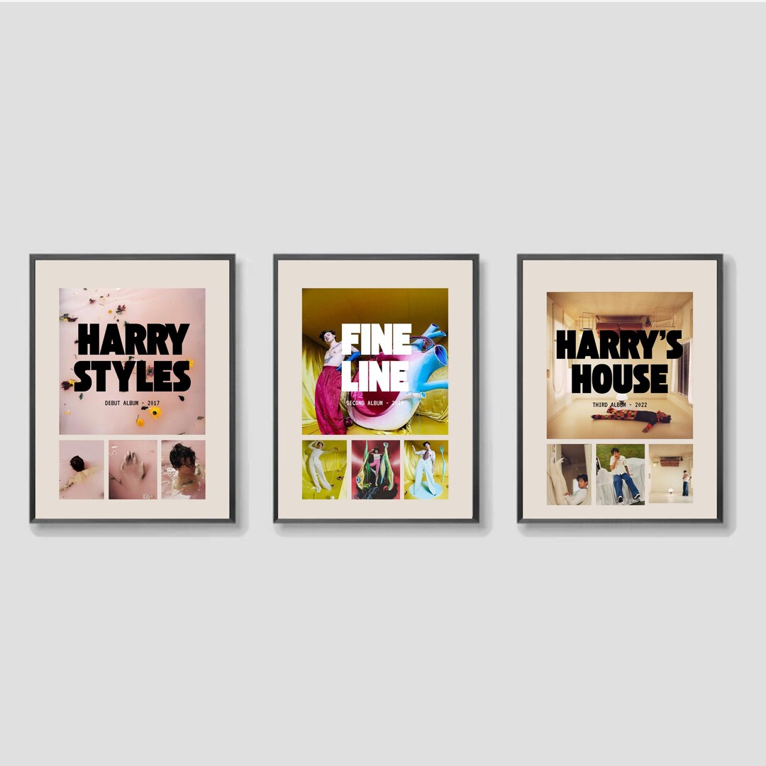 Album Posters - Harry Styles, Hs1, Fine Line, Harry's House, Aesthetic ...