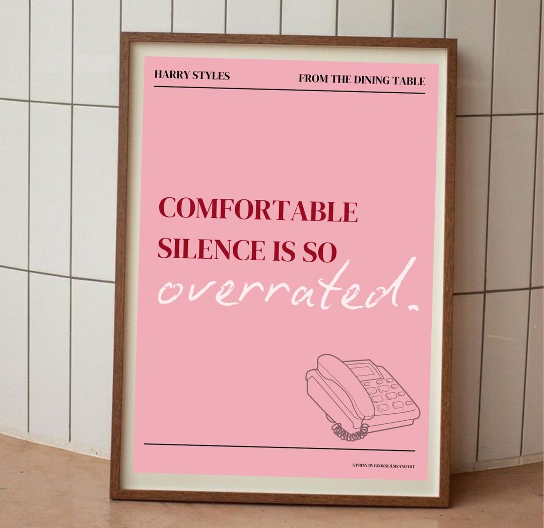 HARRY STYLES POSTER - Lyric Poster - From the Dining Table - Etsy