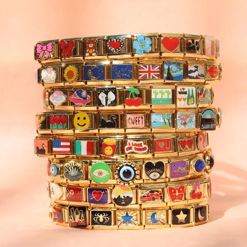 Italian Charm Bracelet - Etsy