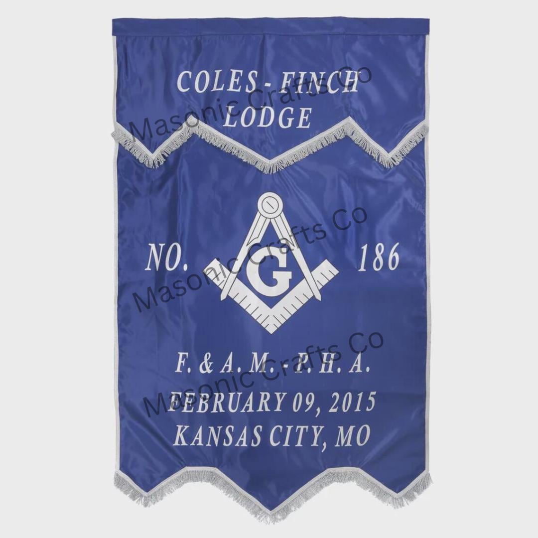 Custom Masonic Lodge Banner – Personalized Freemason Wall Hanging ...
