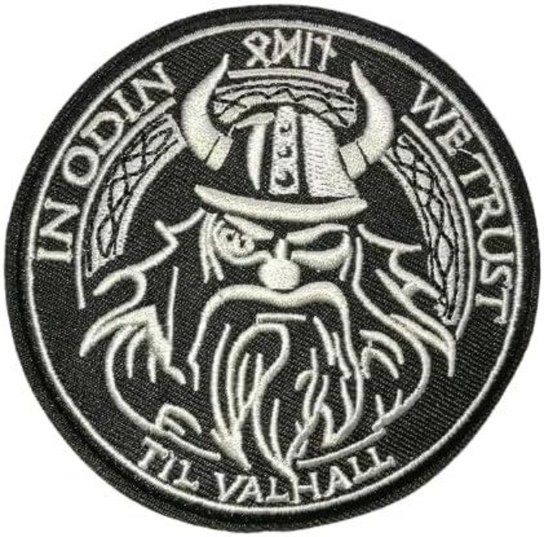 Set of 5 Viking Embroidery Patches Iron on for Jackets, Jeans and Vest ...