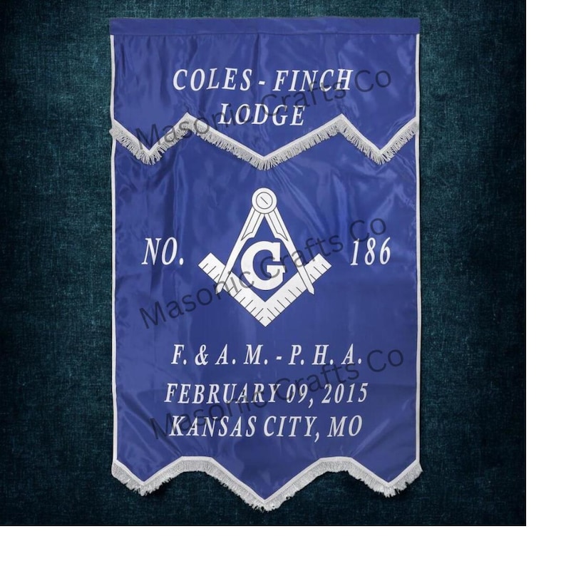 Custom Masonic Lodge Banner – Personalized Freemason Wall Hanging ...