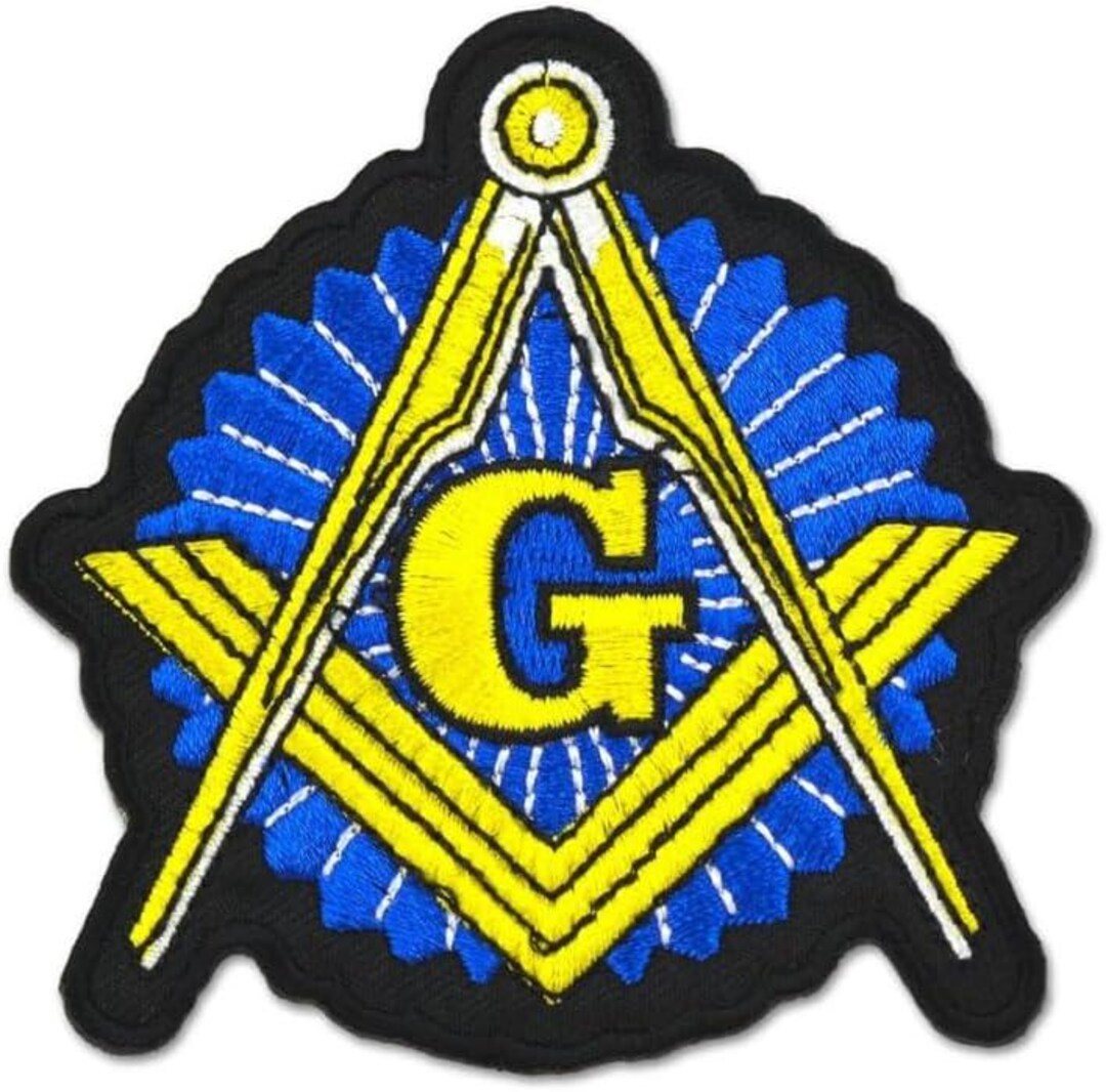 Masonic Shining Square & Compass Embroidered Masonic Patch Iron on for ...