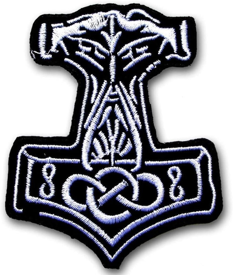 Set of 5 Viking Embroidery Patches Iron on for Jackets, Jeans and Vest ...
