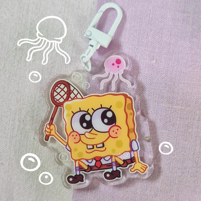 Spongebob and Patrick Matching Magnetic Keychains - Etsy