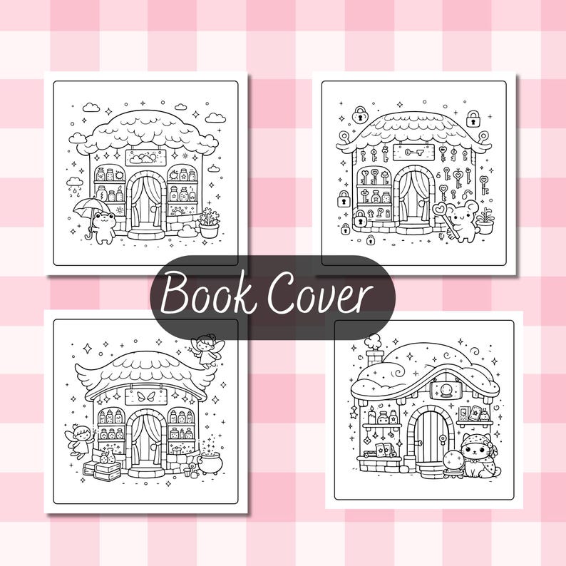 Cozy Coloring Book Magical Coloring Fantasy Coloring Book Bold and Easy ...