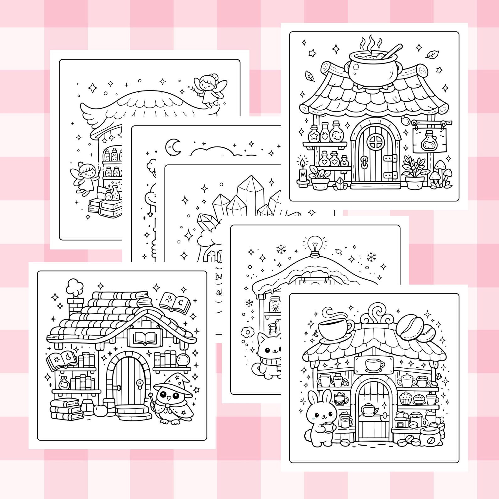 Cozy Coloring Book Magical Coloring Fantasy Coloring Book Bold and Easy ...