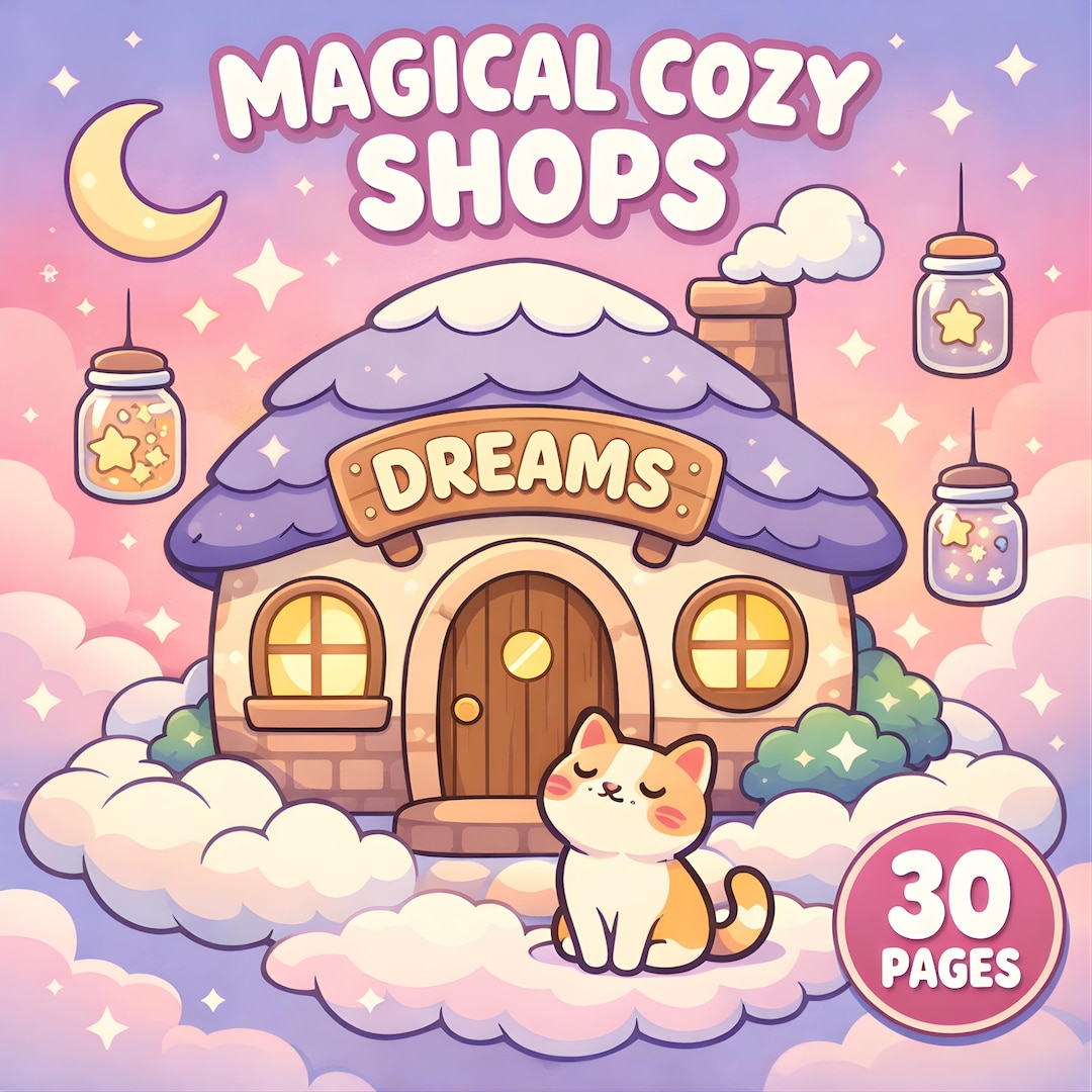 Cozy Coloring Book Magical Coloring Fantasy Coloring Book Bold and Easy ...