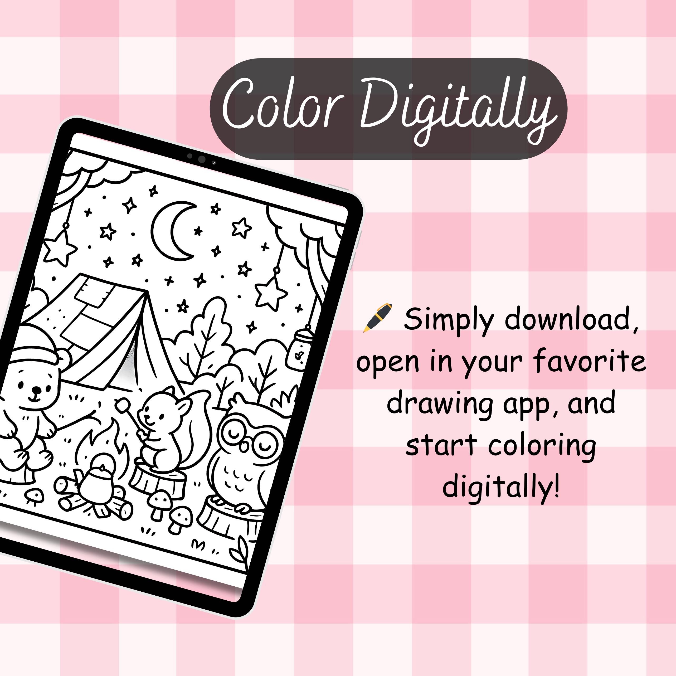 Mystical Buddies Coloring Book: 30 Cozy Pages PDF + PNG (digital ...
