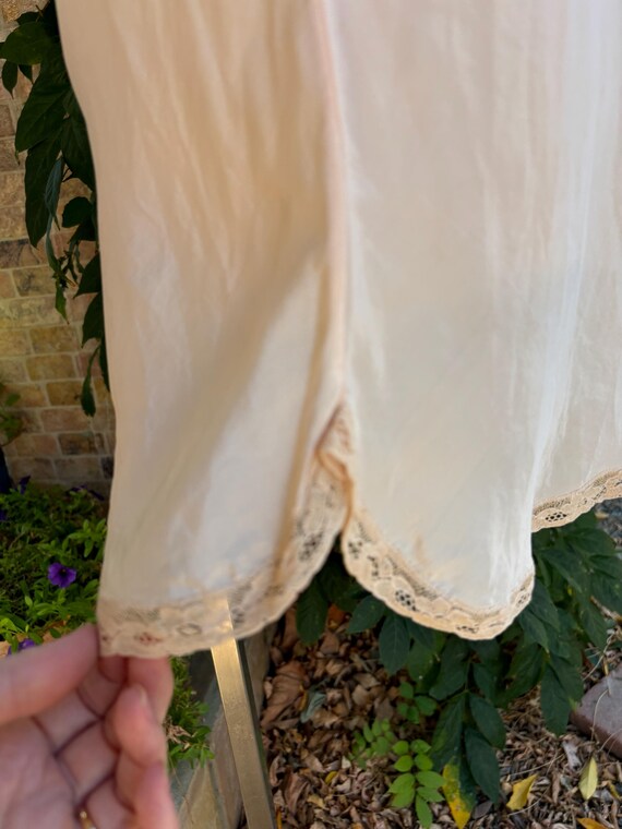 1920s Peach Silk Step-In Teddy: Vintage Lace Lingerie… - Gem
