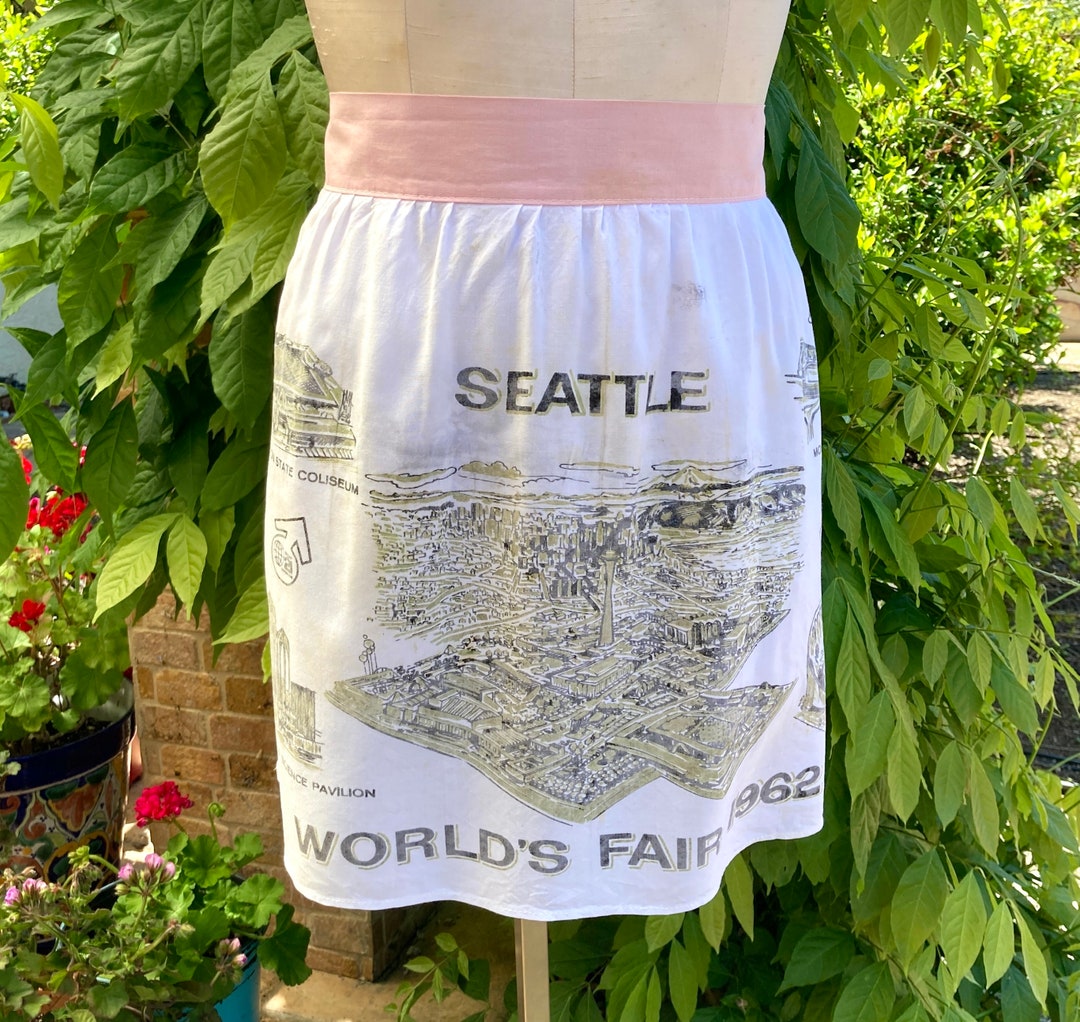Vintage Souvenir Apron Seattle Worlds Fair 1962 Midcentury - Etsy