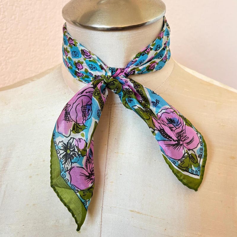 60s Scarf - Etsy