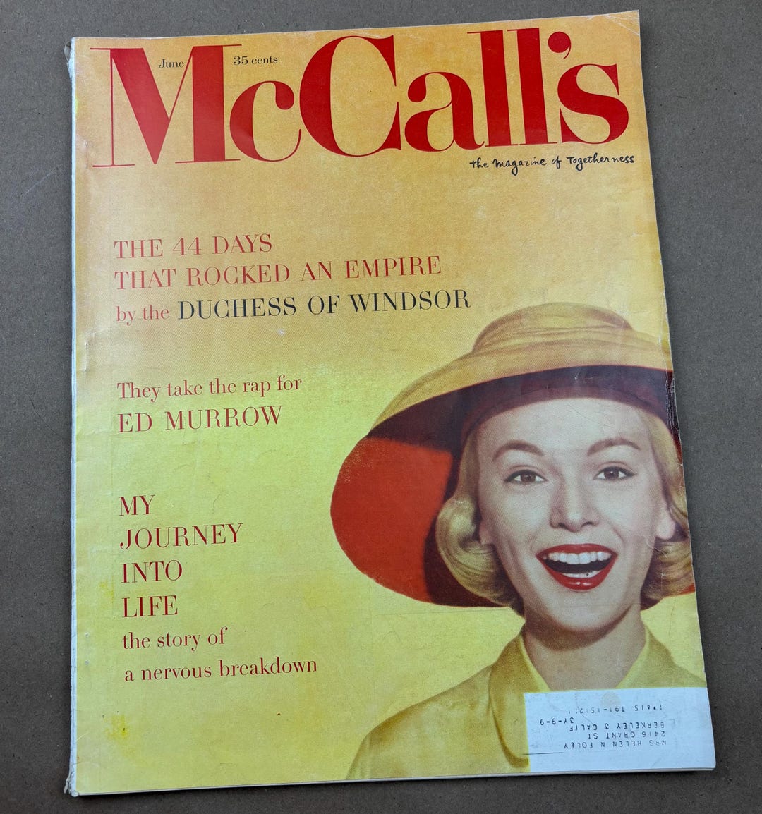 Vintage Mccalls Magazine June 1956: 50s Fashion, Ads, Paper Dolls - Etsy