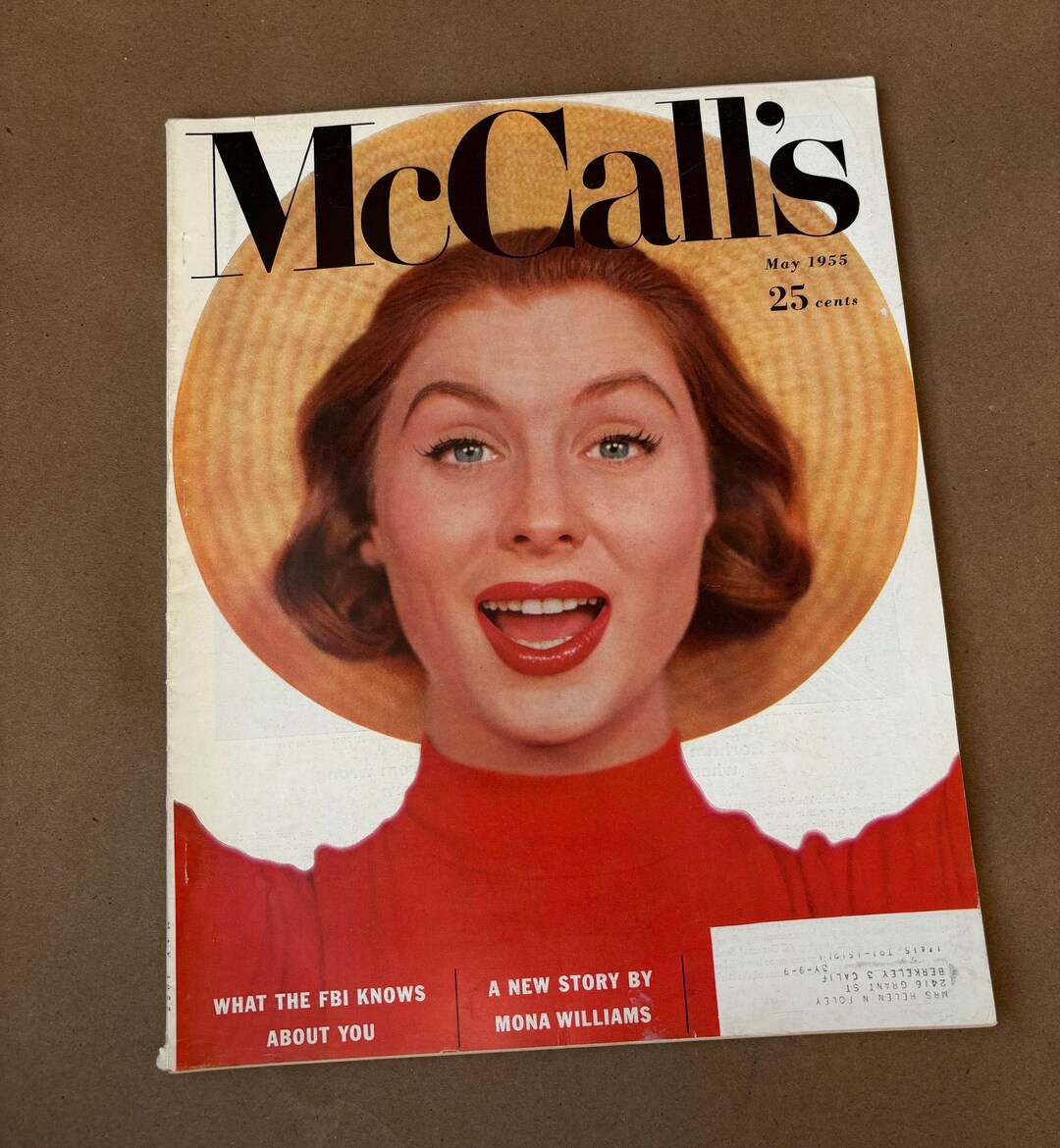 Vintage 1950s Magazine, Mccalls Magazine May 1955, Vintage Ads, 50's ...