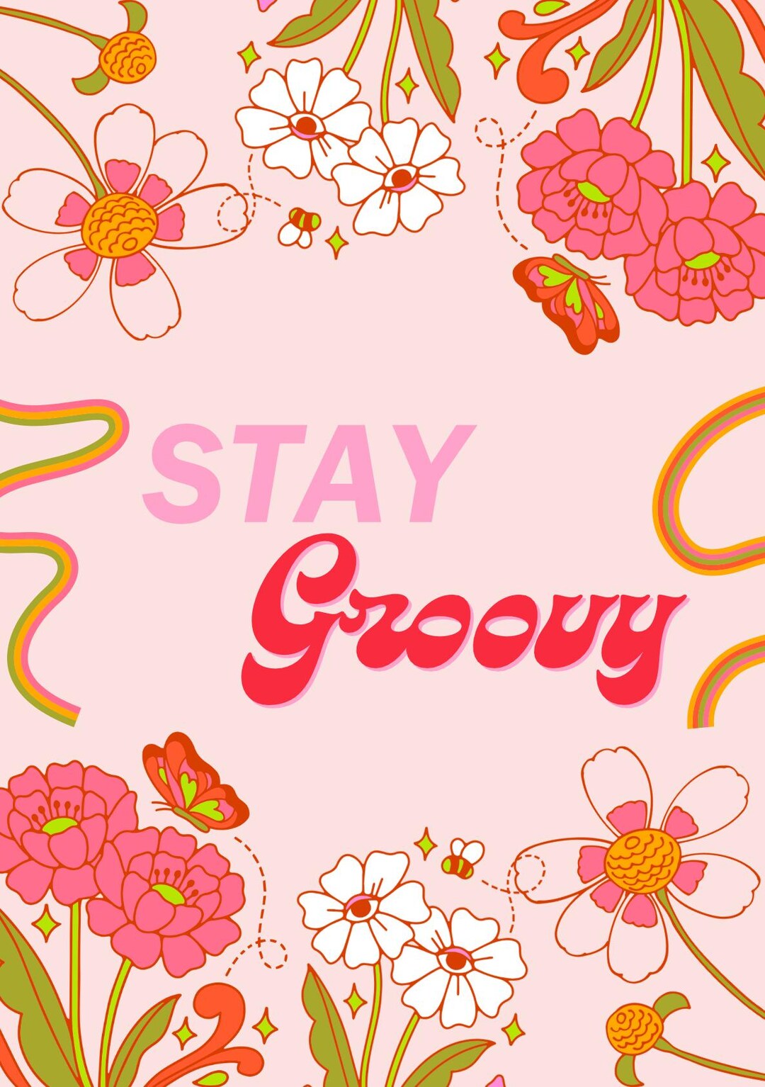 Groovy Art Print - Etsy