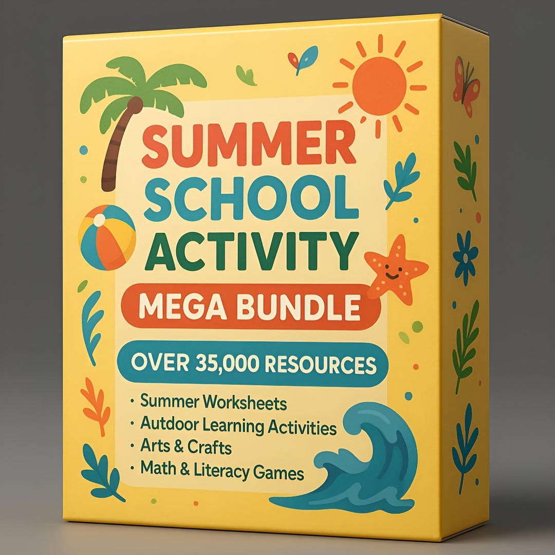 Summer School Activity Mega-bundle With PLR Resell Rights - Etsy