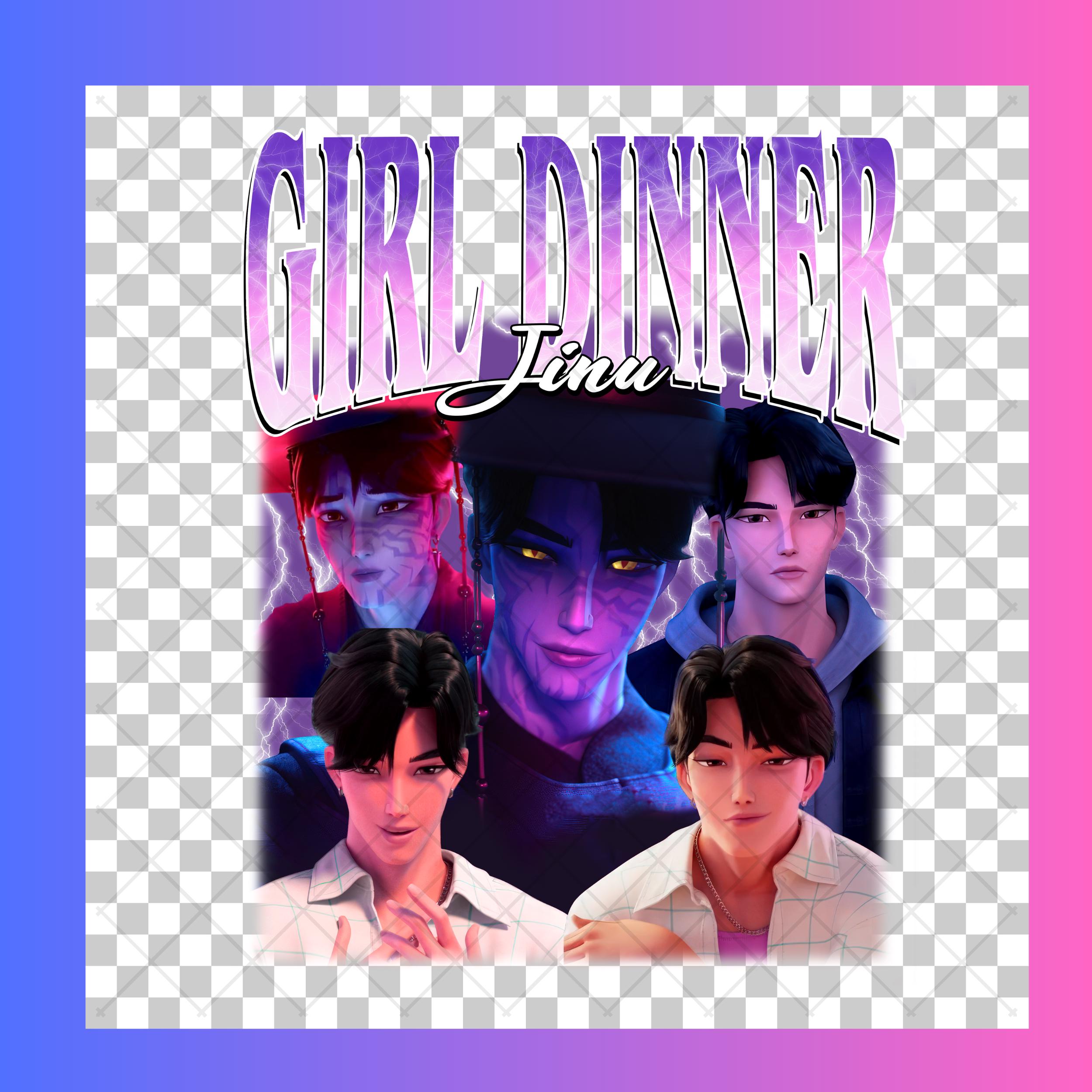 K-pop Fan Art PNG: Girl Dinner Jinu Digital Download - Etsy