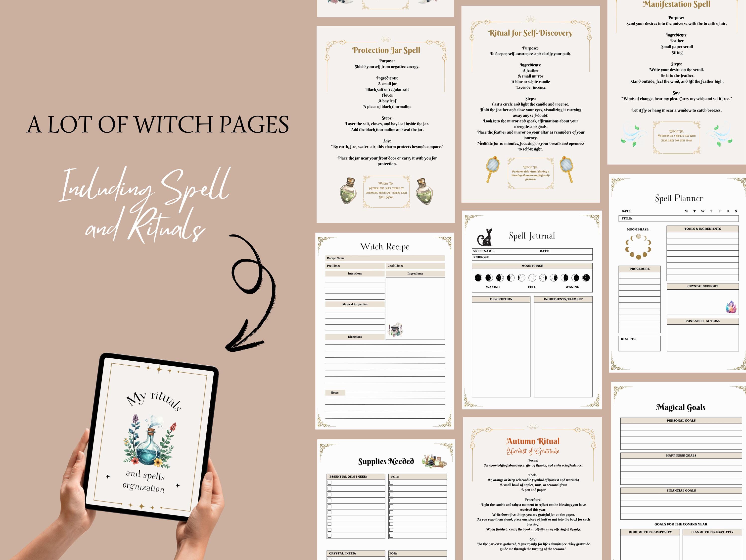2026 Witchy Planner • Spell & Ritual Book • Astrology Planner • Moon ...