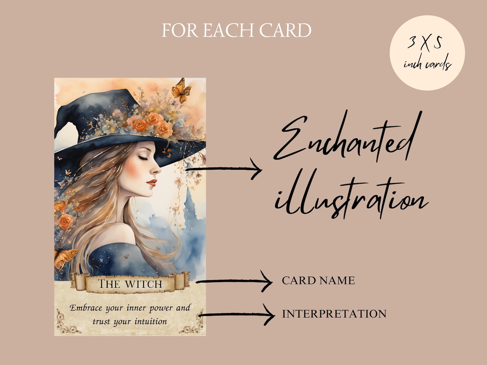 Printable Witch Oracle Card Deck Digital With Oracle Guidebook • Wiccan ...