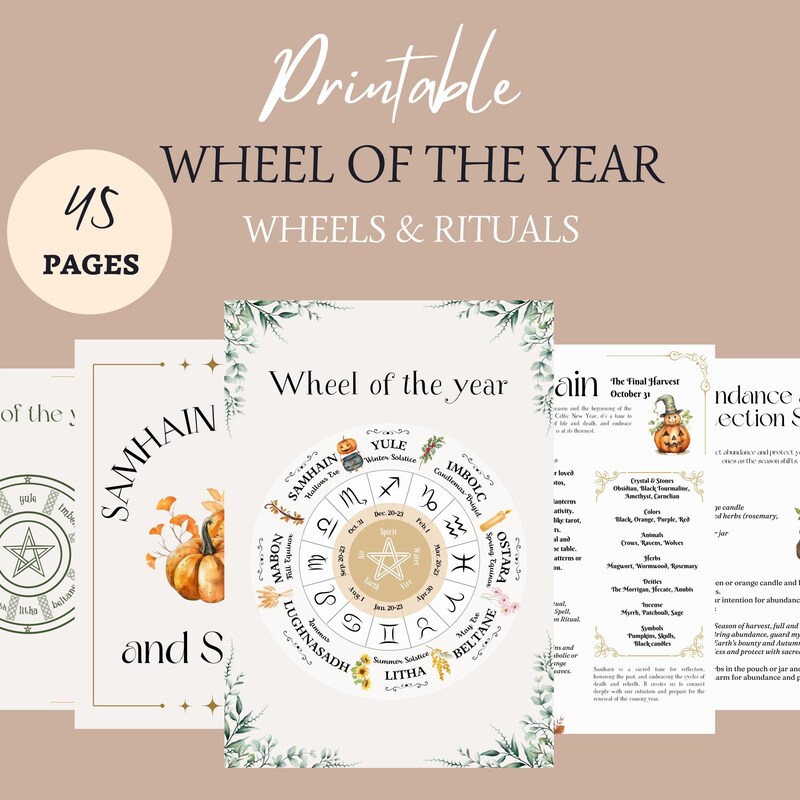Wheel of the Year - Etsy