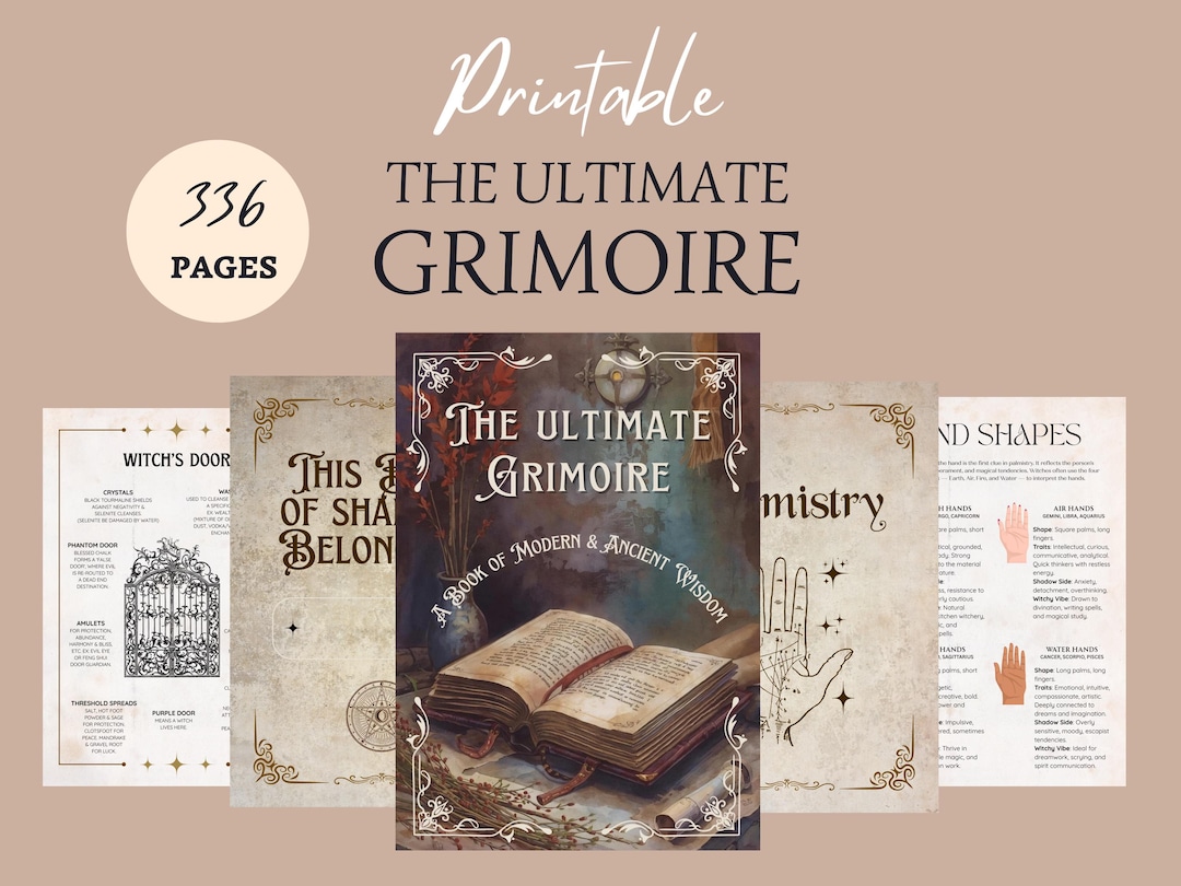 The Ultimate Grimoire Complete Digital Book of Shadows • Spell & Ritual ...