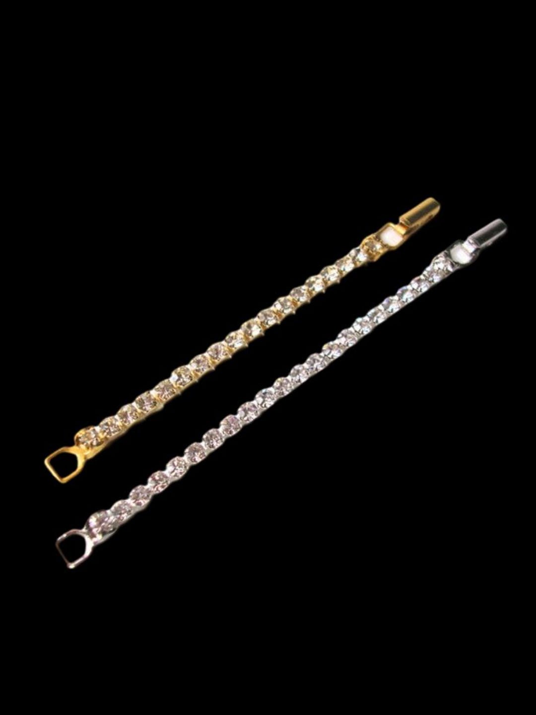 Bracelet Extender Chain, RHINESTONE Extender, Bracelet Lengthener, Gold ...