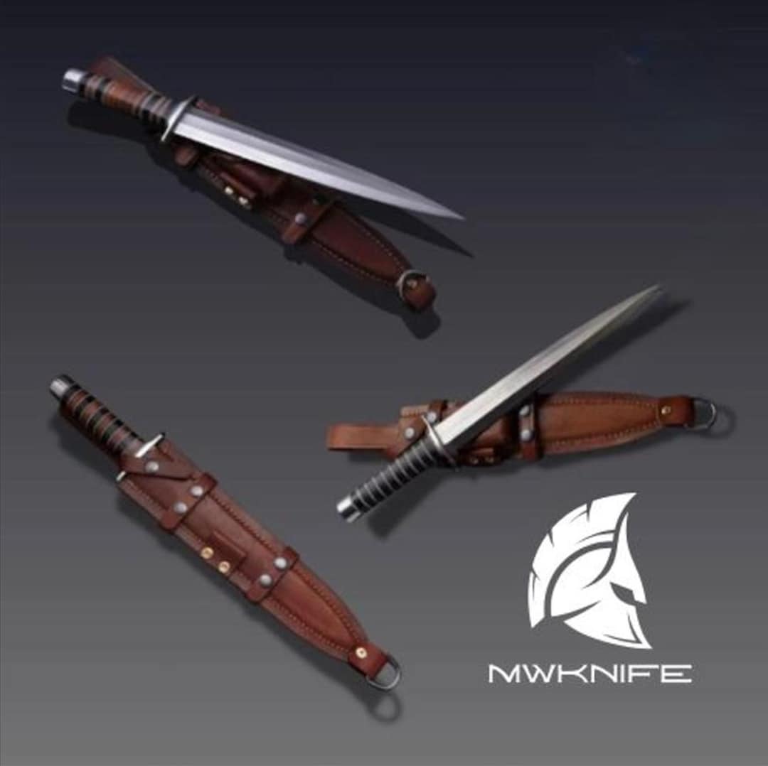 Pack of 3 Arkansas Toothpick Custom Handmade D2 Steel Double Edge ...