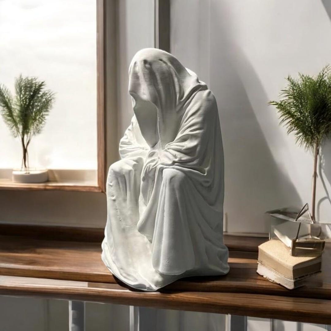 Cloak of Conscience Sculpture: Greek Goddess Idol, Elegant Home Accent ...